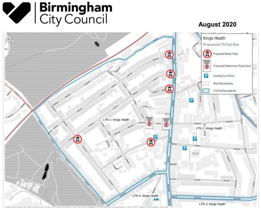 BCC letter regarding the Kings Heath LTN. – Better Streets for Moseley